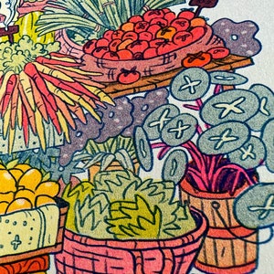 The Farmer Small Risograph Print - Etsy