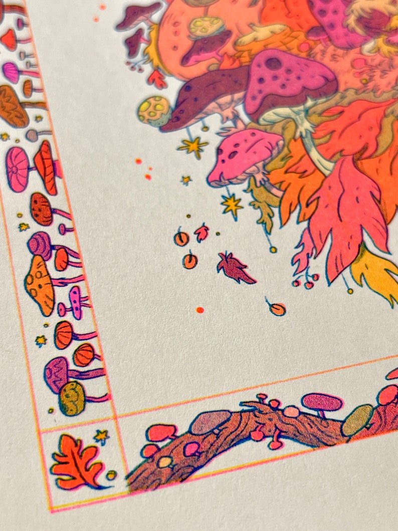Pumpkin Fairy Riso Print - Etsy