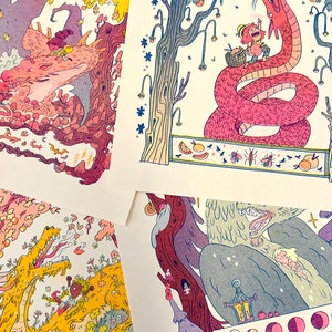 All 4 Seasons Dragon Series Set - Etsy