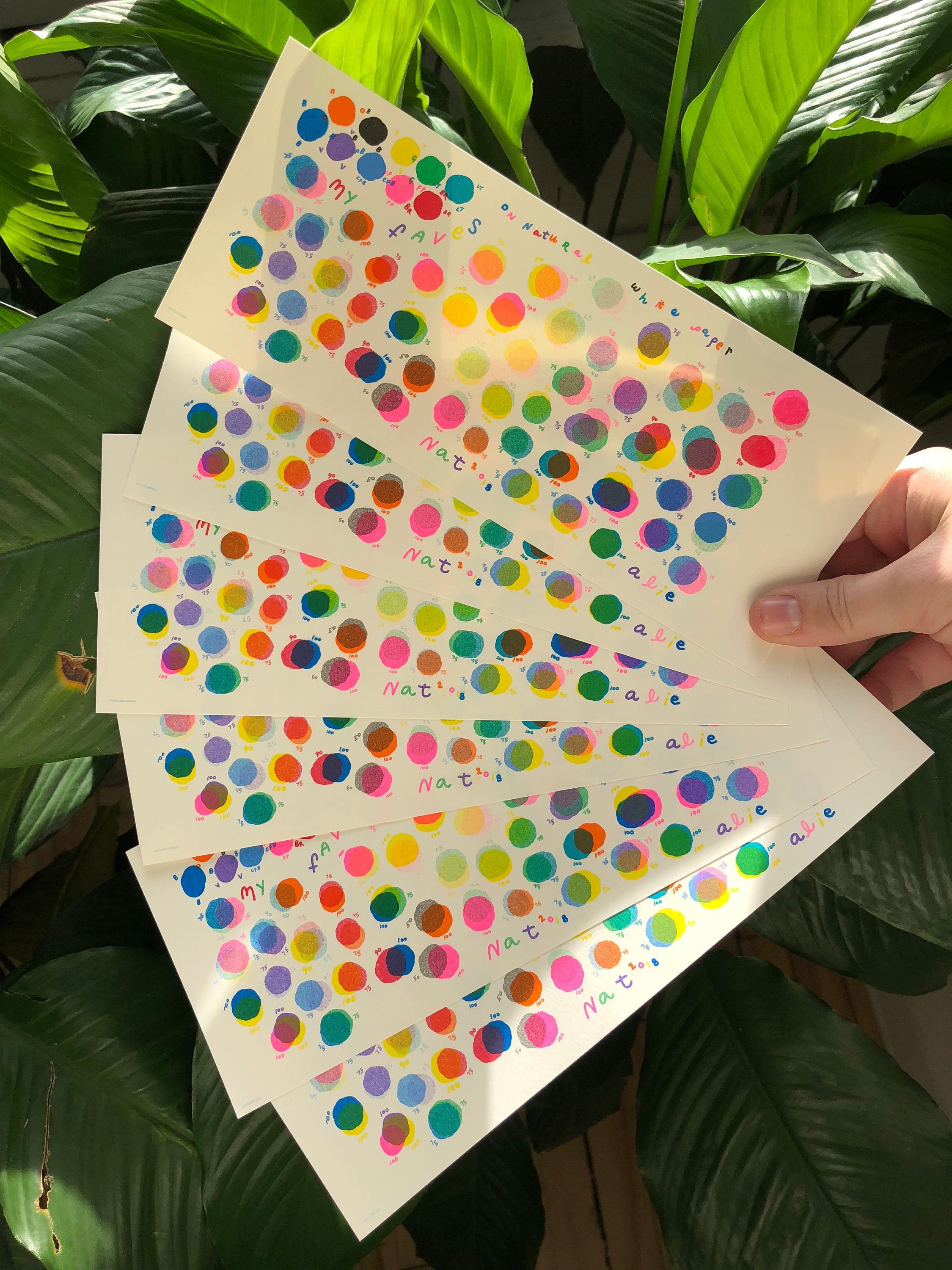 My Faves Riso Color Swatch Sheet (small) - Etsy