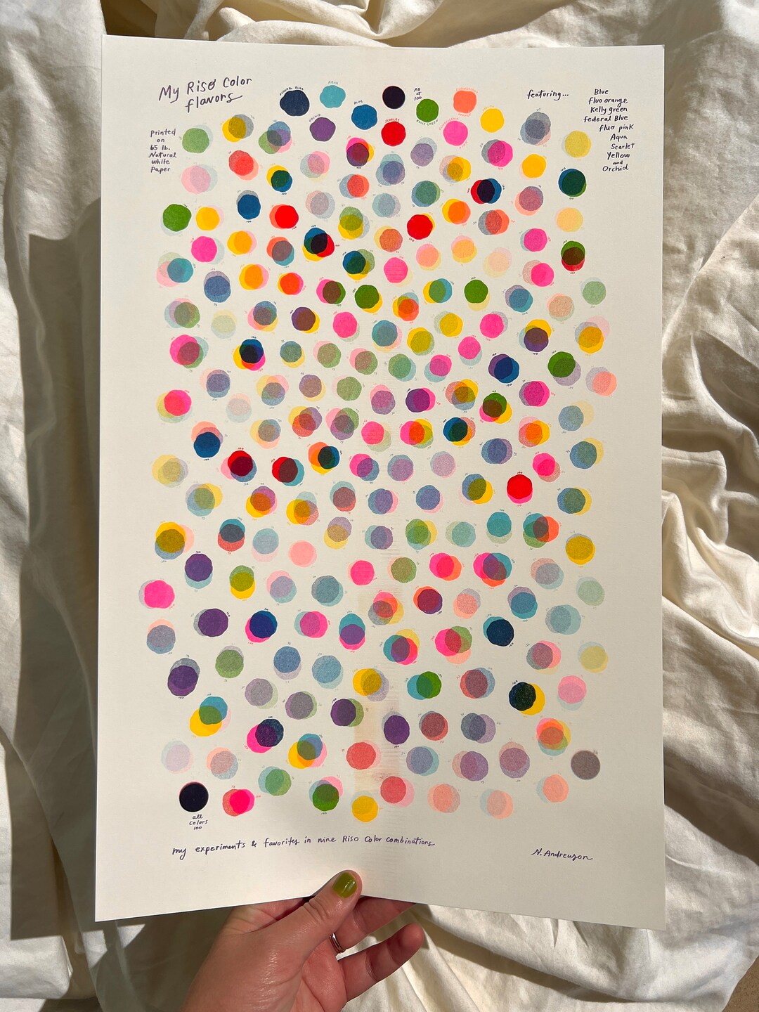 My Riso Flavors Large Riso Print in 9 Colors - Etsy