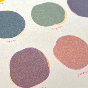 Three Color Riso Swatch - Etsy