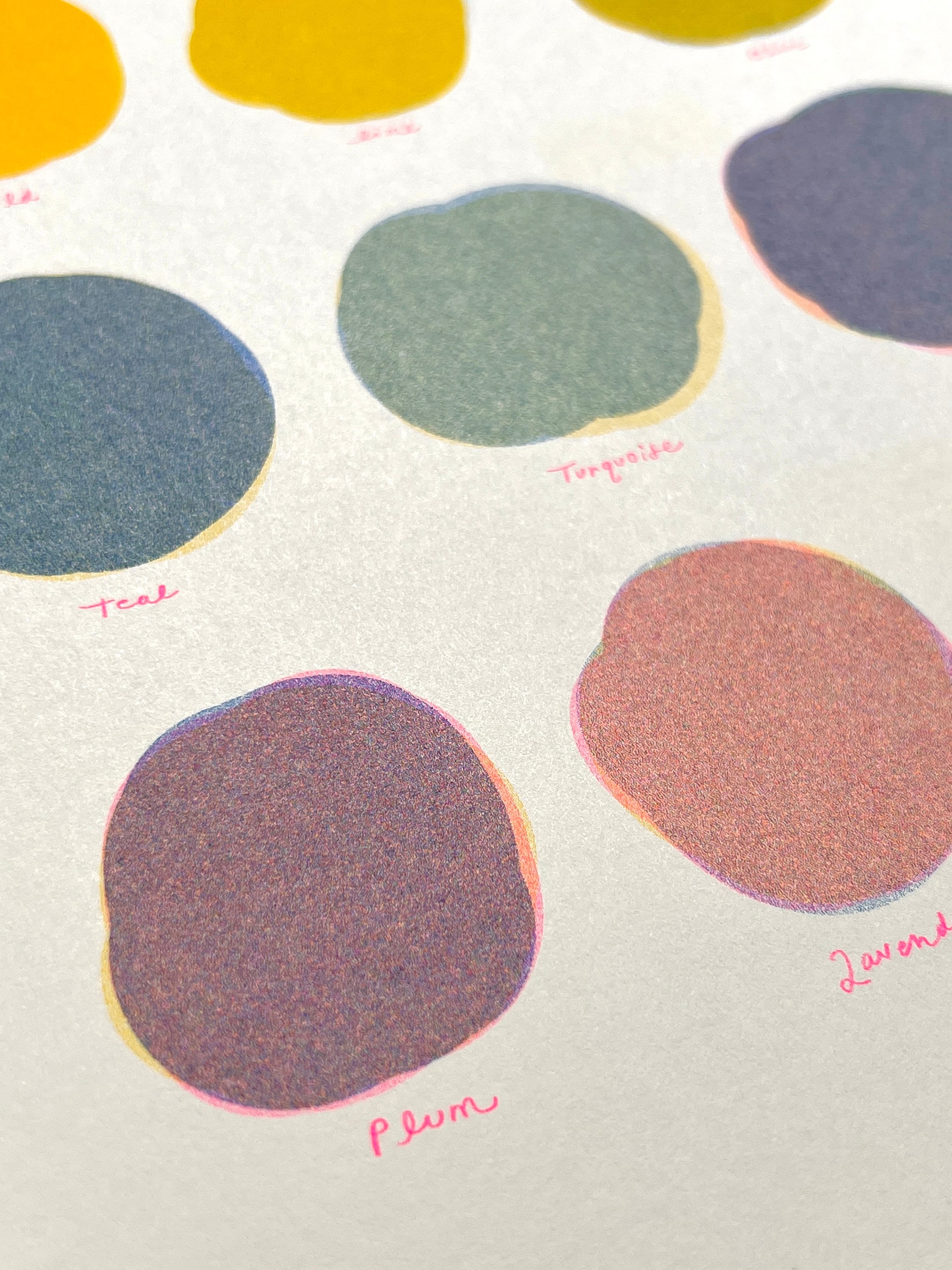 Three Color Riso Swatch - Etsy