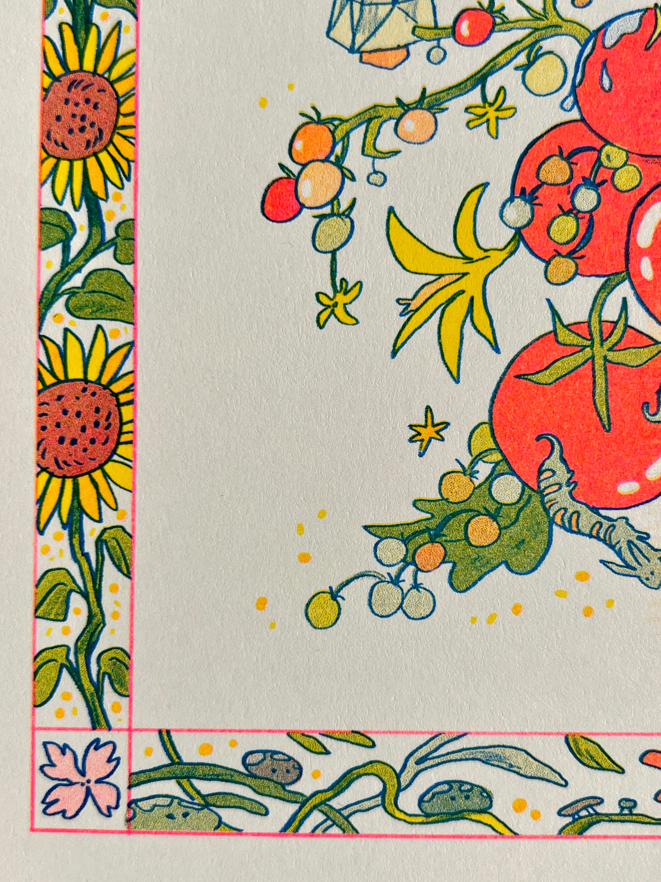 Sunflower Fairy Riso Print - Etsy