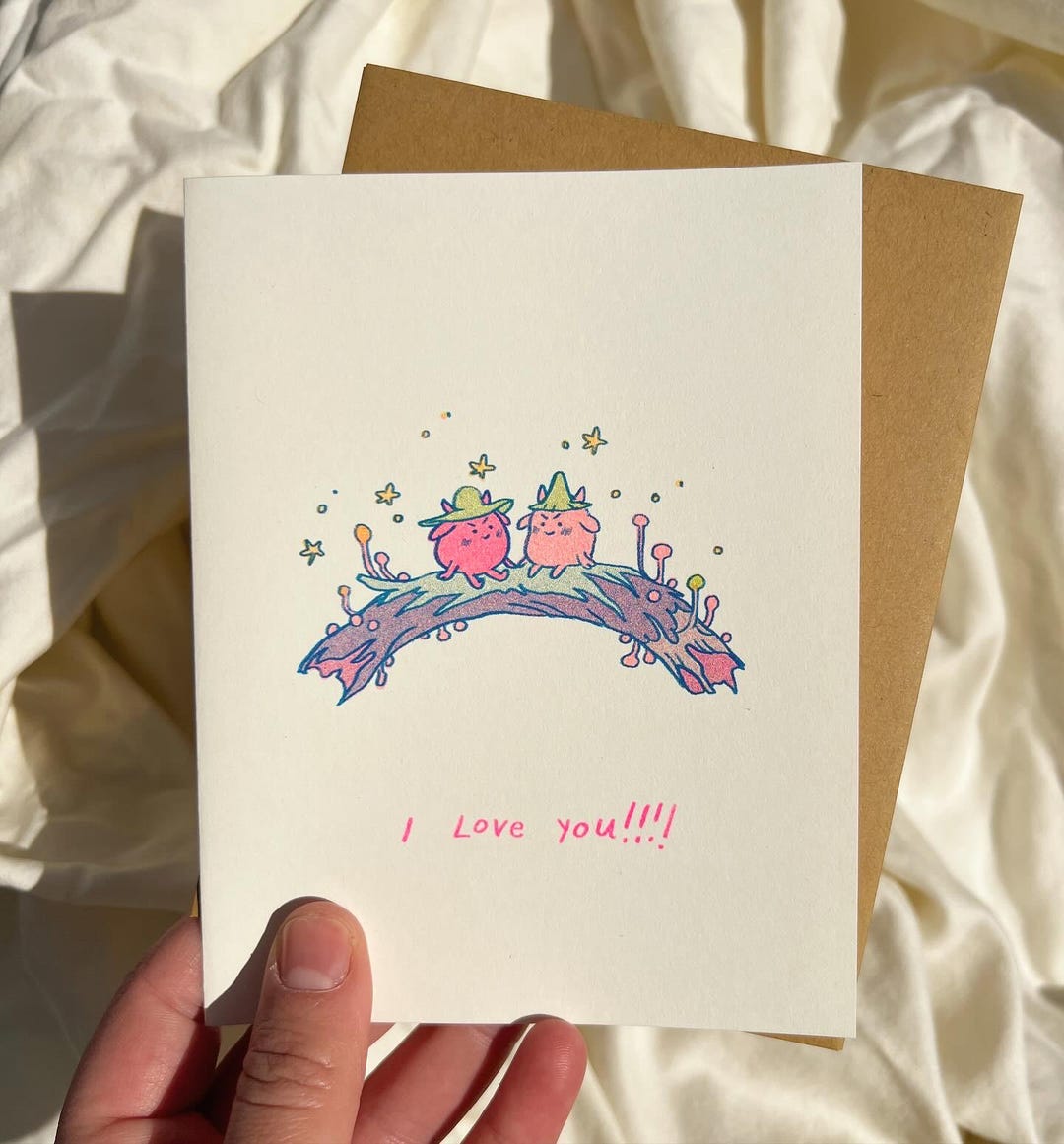 I Love You!!! - Riso Card - Etsy