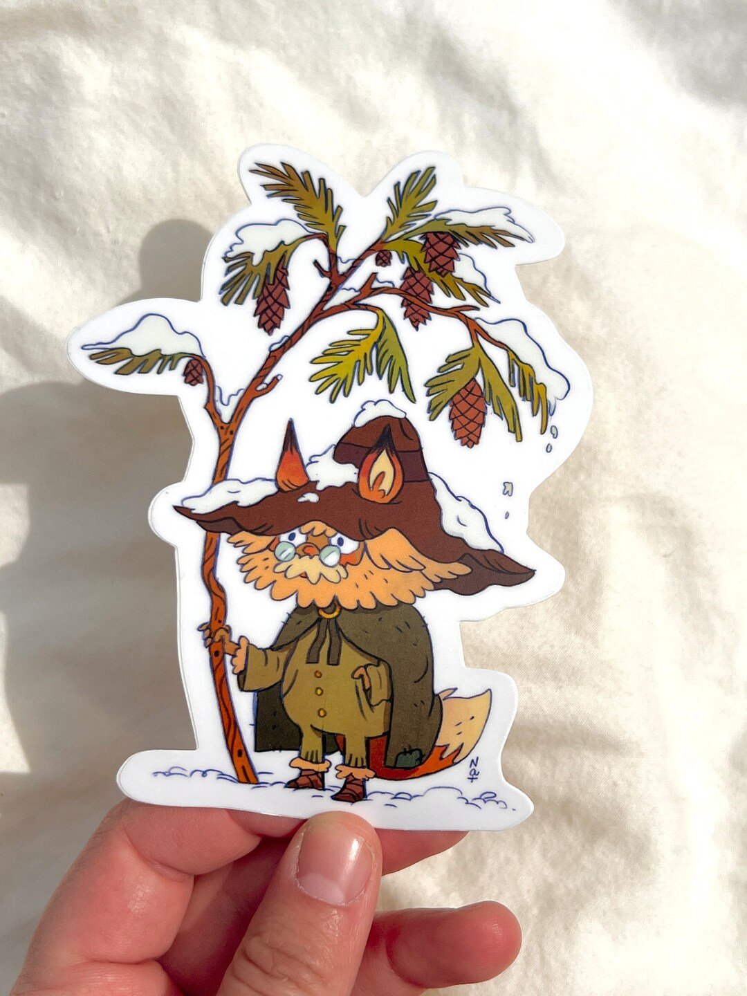 Pinecone Wanderer Sticker - Etsy