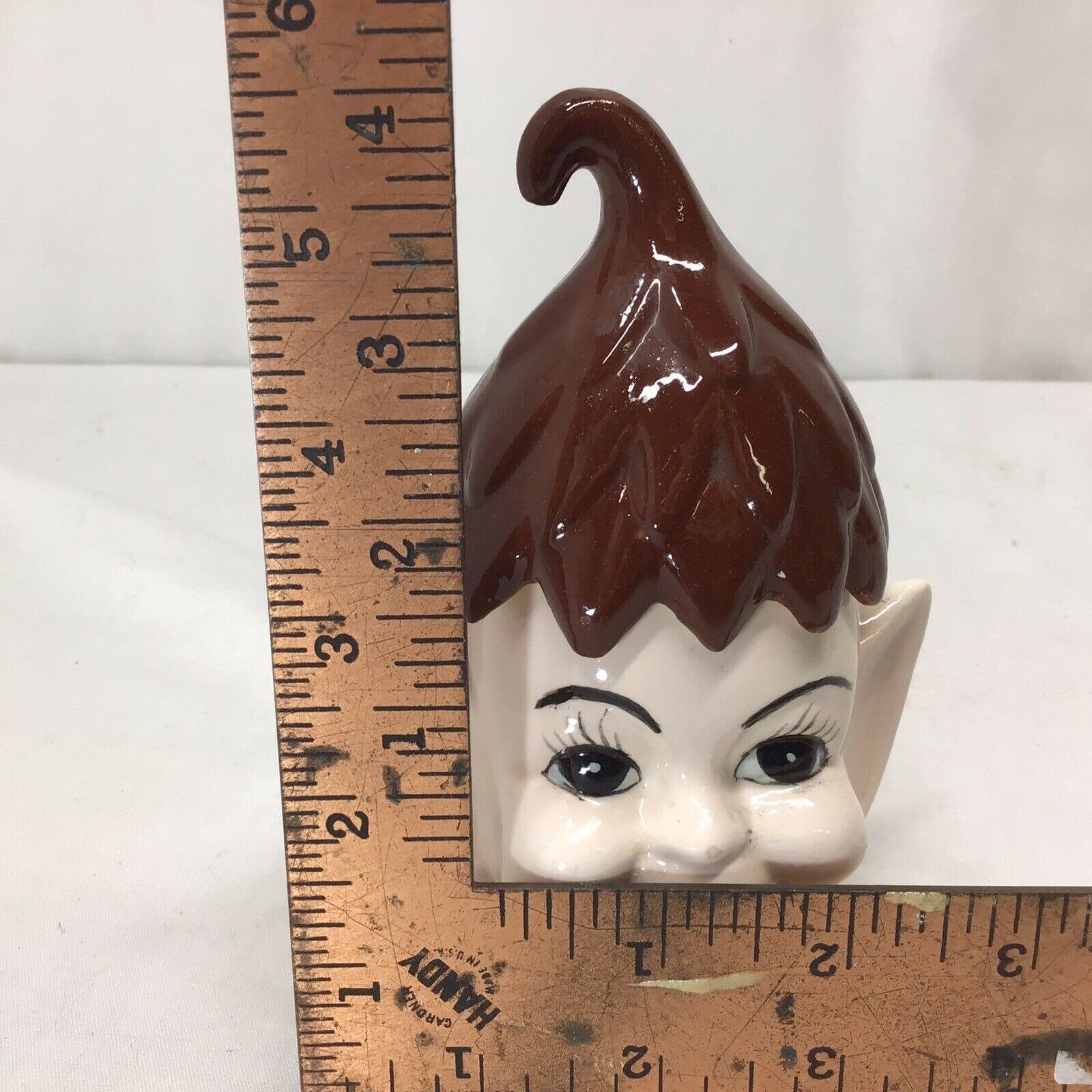 Vintage 1960 Pixie Elf Sprite Figurine Secret Compartment Head Opens ...