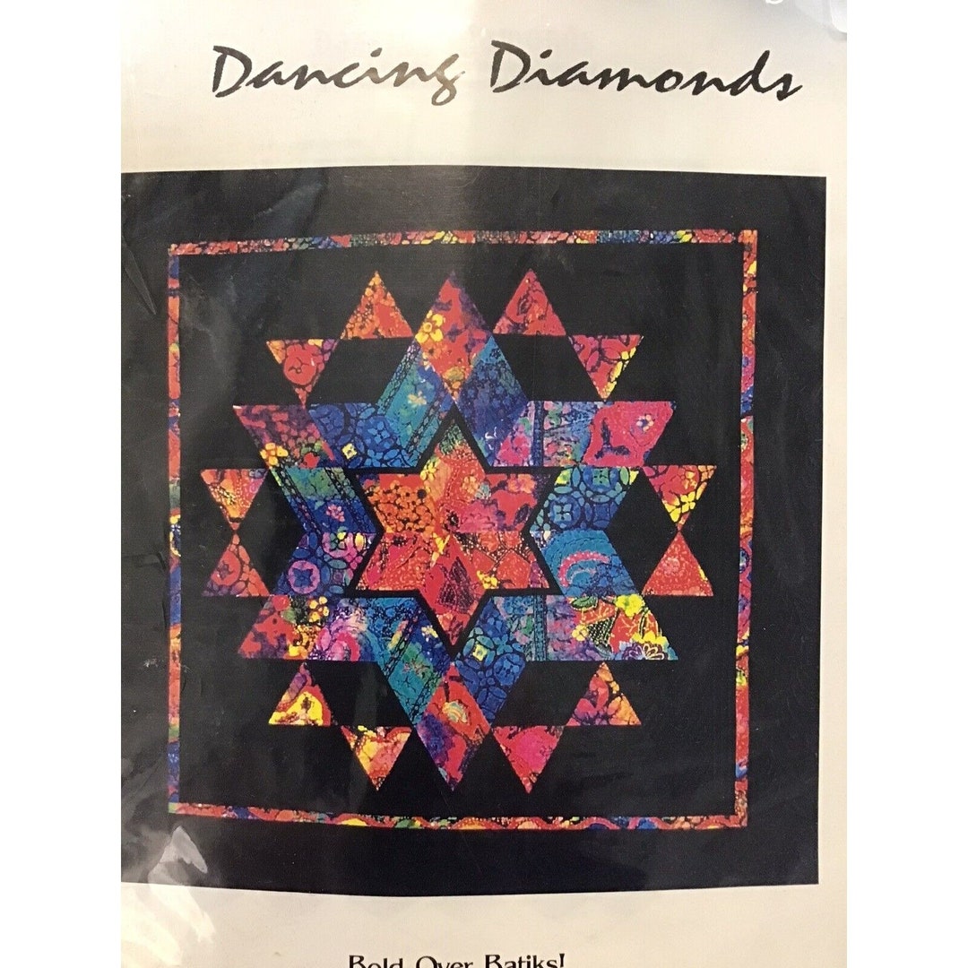 Dancing Diamonds Batik Pattern +fabric to Make a 45x45 Quilt Top ...