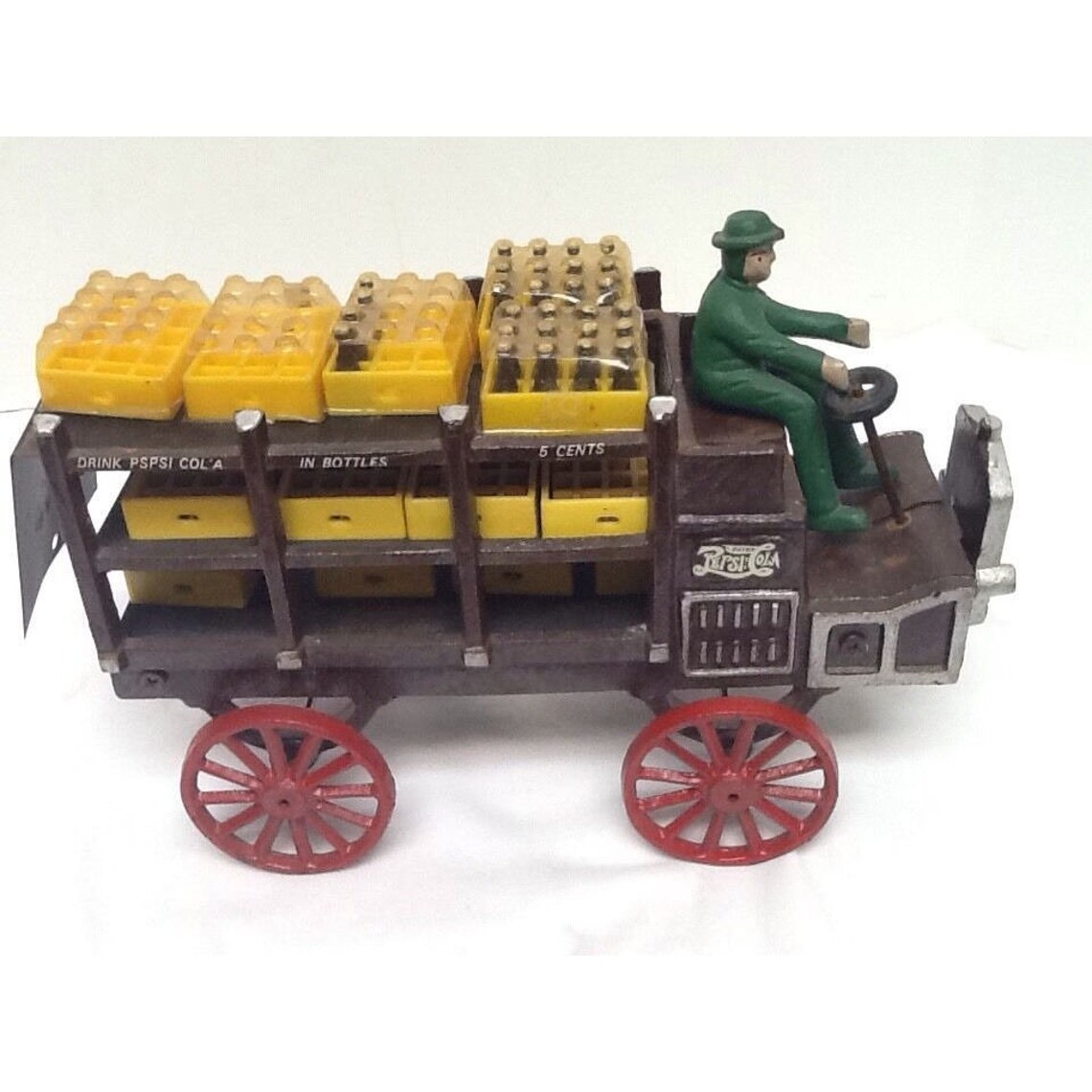 Vintage Pepsi Cola Delivery Wagon Cast Iron Collectible - Etsy