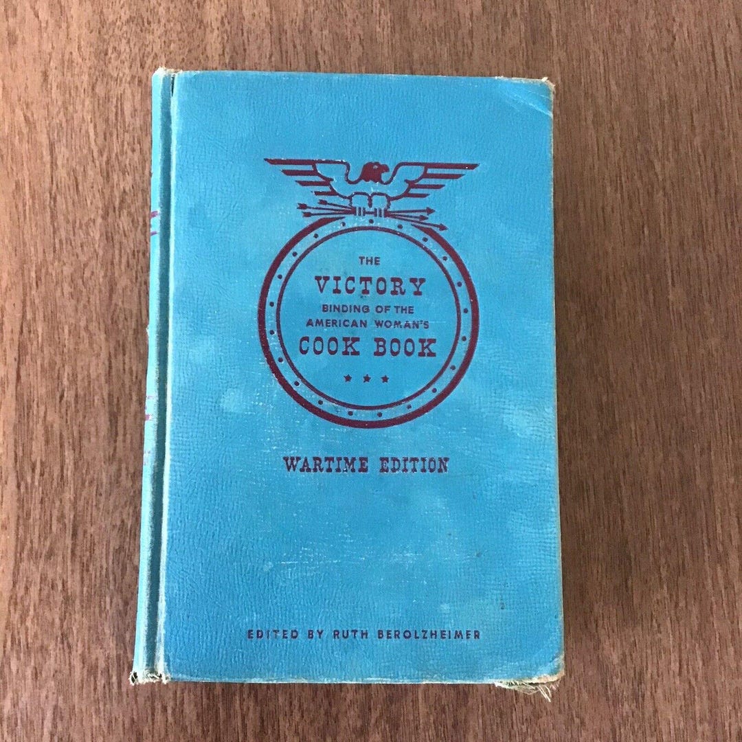 The Victory Binding of American Woman's Cookbook Wartime Edition 1943 ...