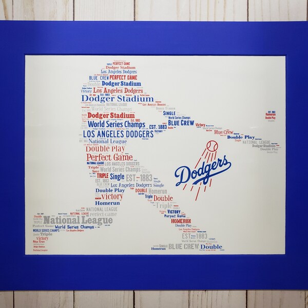 Dodgers Picture Frame - Etsy