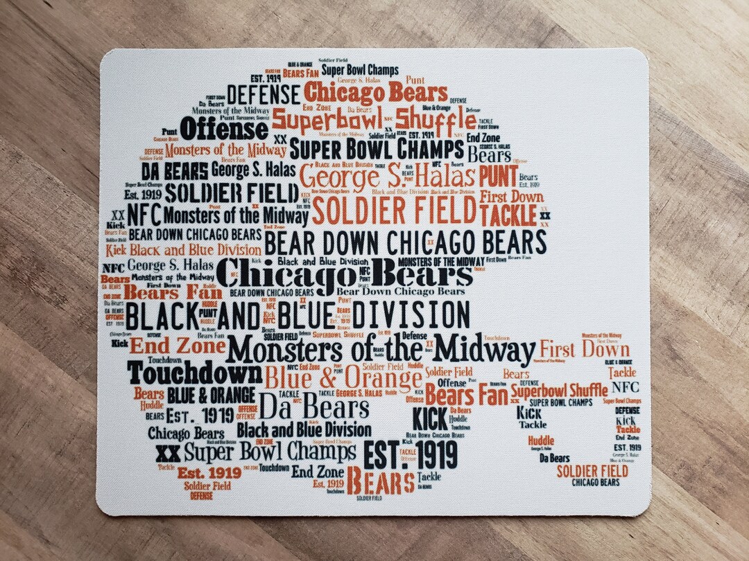 Chicago Bears Mouse Pad All NFL Teams Available - Etsy
