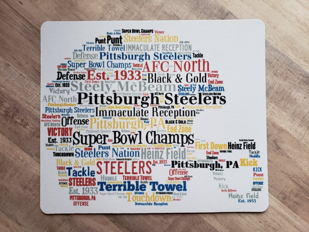 Pittsburgh Steelers Mouse Pad All NFL Teams Available - Etsy