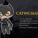 Catwoman Clipart, Sticker, DC Characters, Superhero, Illustration ...