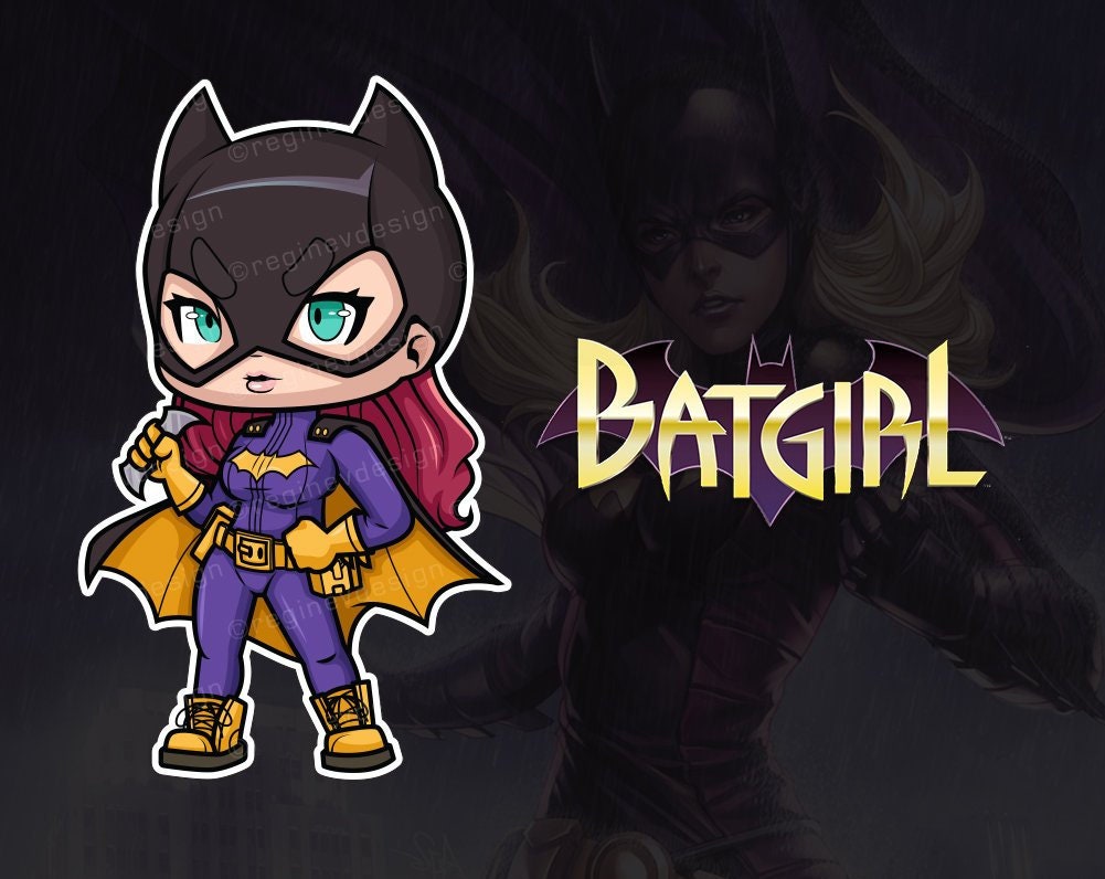Bat Girl Clipart, Sticker, DC Characters, Marvel, Superhero ...