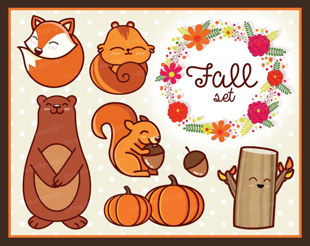 Cute Fall Animals