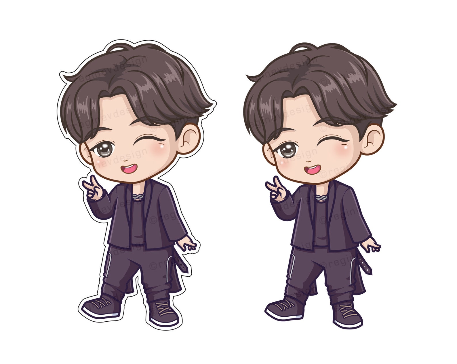 BTS J-hope Chibi, Kawaii, Cartoon, Clipart, K-pop, Jung Hoseok, Rm, Jin ...