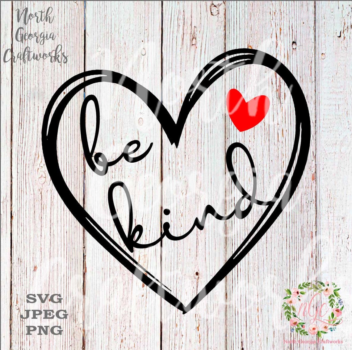 Be Kind Cute Valentines Quote Design Cut File SVG JPEG PNG - Etsy