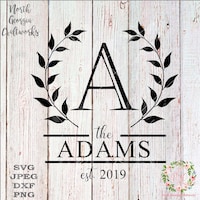 Family Monogram SVG, Family Last Name SVG, Family Sign Svg, Farmhouse ...