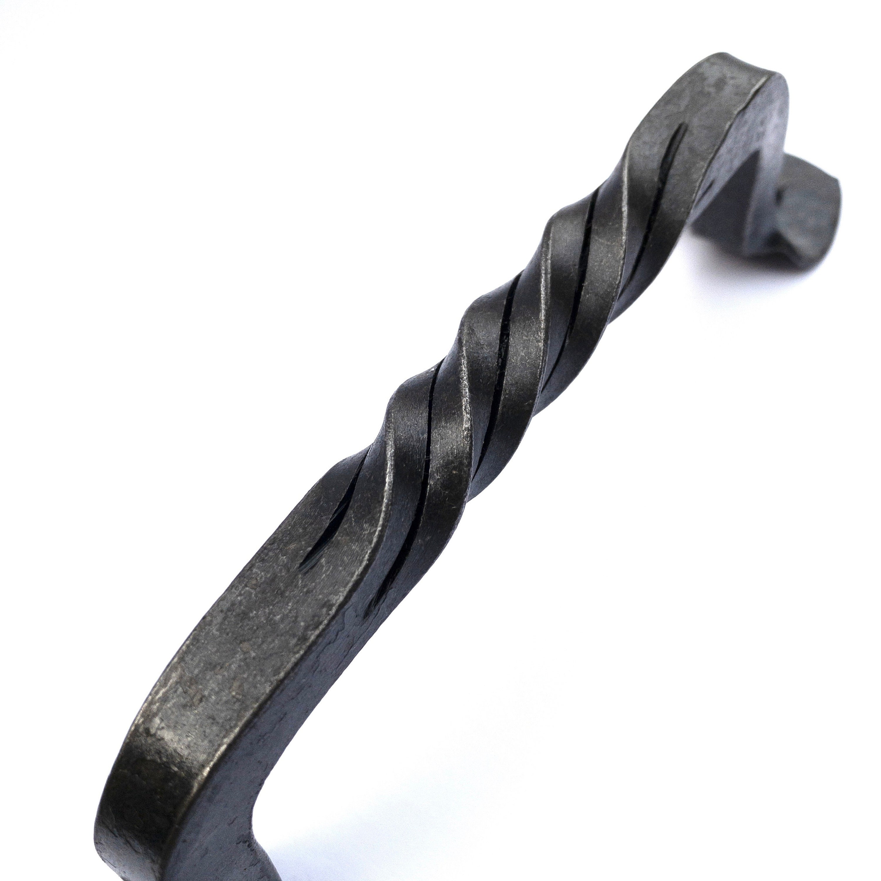 Hand Forged Door Pull Blacksmith Made Rope Twisted Iron - Etsy