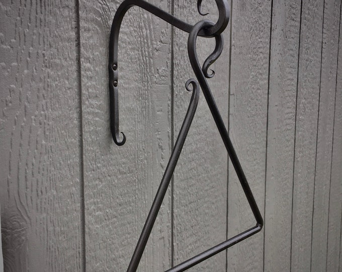 IRON Cowboy Western DINNER TRIANGLE Calling Bell Ringer Et - Etsy