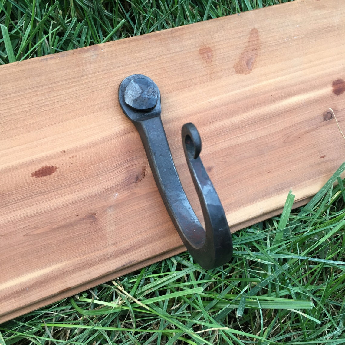 Hand Forged Iron Hook Rustic Wall Decor for Farmhouse or - Etsy