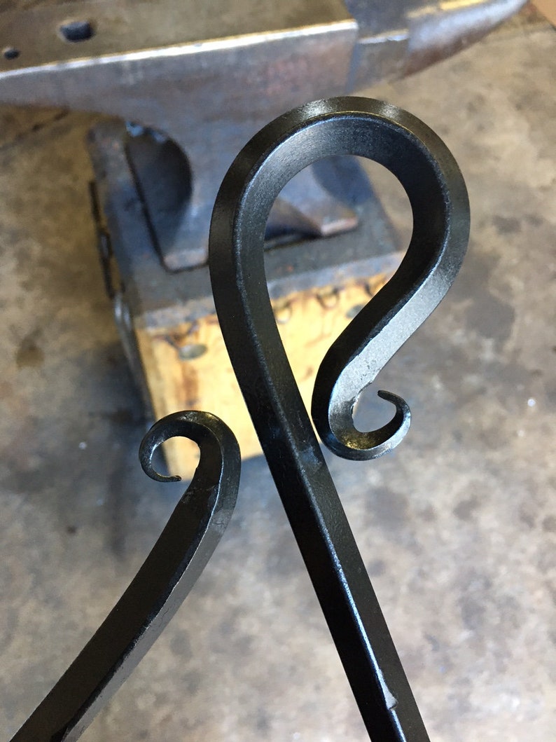 Hand Forged Dinner Bell Square Iron Blacksmith Made Dinner - Etsy