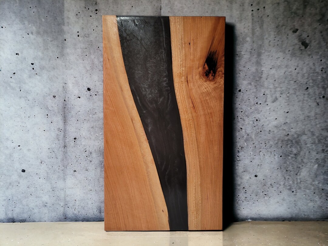 Handmade Cheese Board, Custom Cherry Charcuterie Board, Epoxy Serving ...