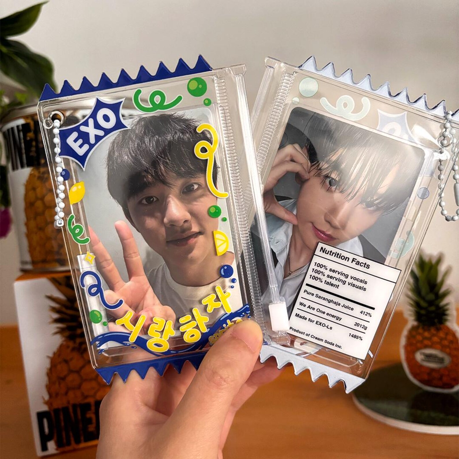 EXO Saranghaja Sprite Mini-pouch | EXO Photocard Holder - Etsy