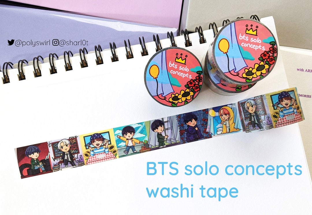BTS Solo Concepts Washi Tape - Etsy