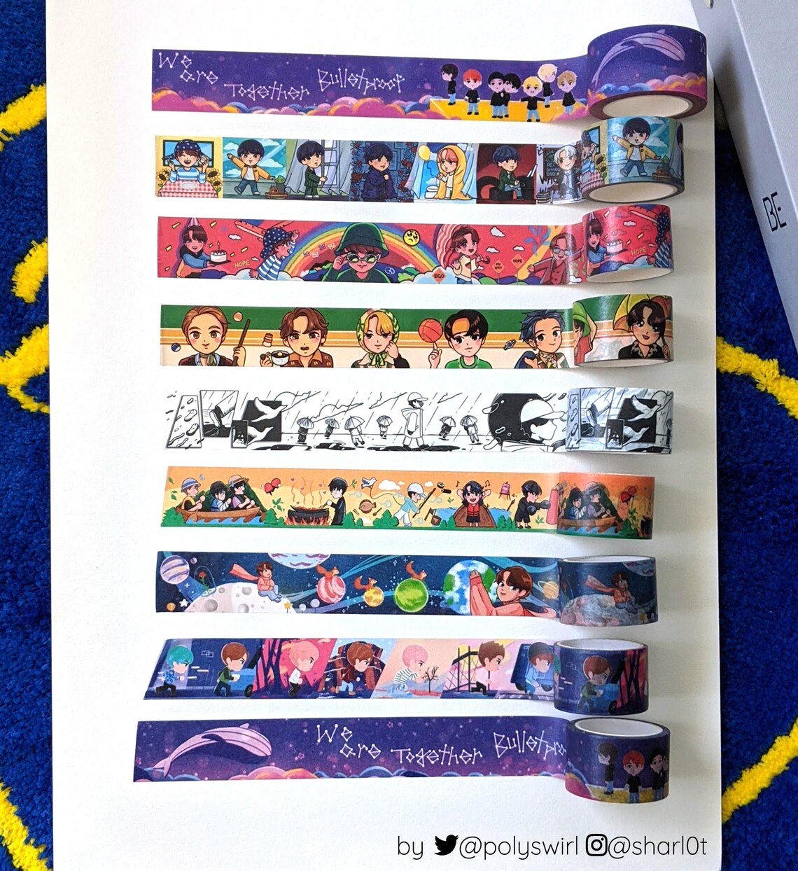 CUSTOMIZE Your BTS Washi Tape Sample Set - Etsy Canada
