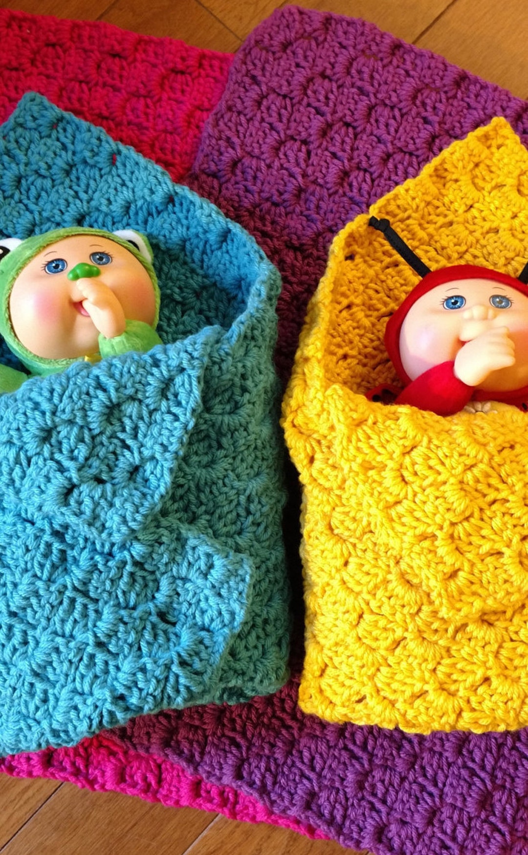 New Item Doll Blanket Bright Colors, Best Seller, Handmade Doll Blanket ...