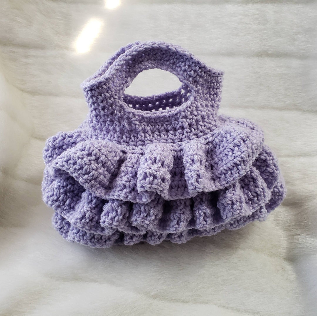 New Item! Little Girls Gift! Young Child Purse, Ruffled Girls Bag ...