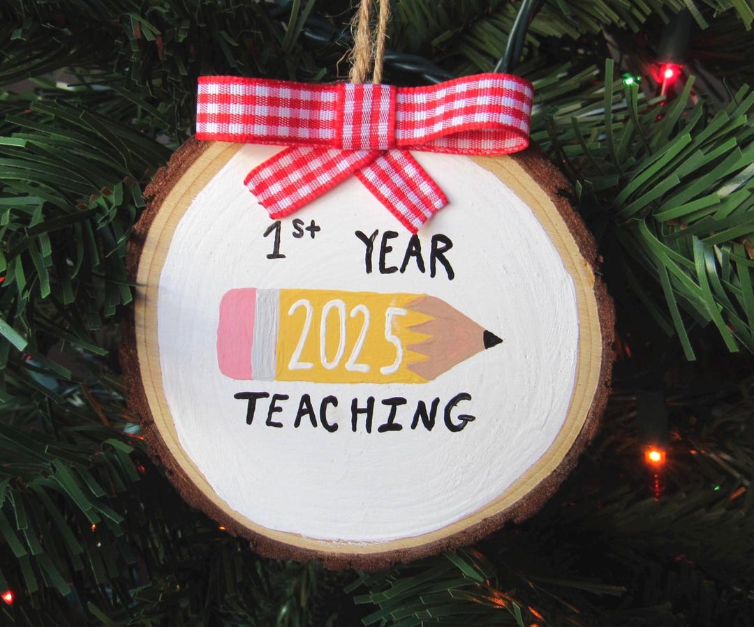 First Year Teacher Ornament, Teacher Appreciation Gift, 1st Year ...
