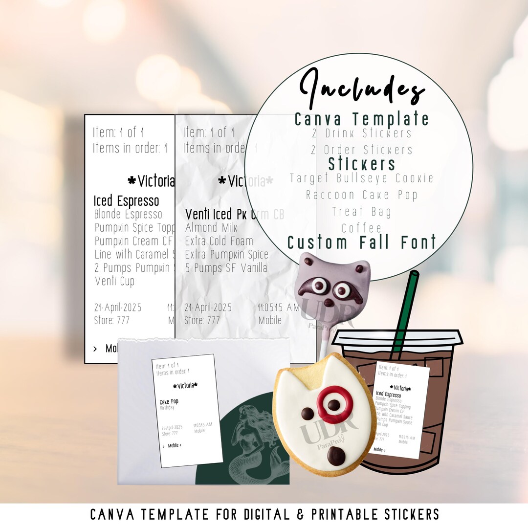 FALL EDITION Starbucks Inspired Digital & Pritable Stickers ...