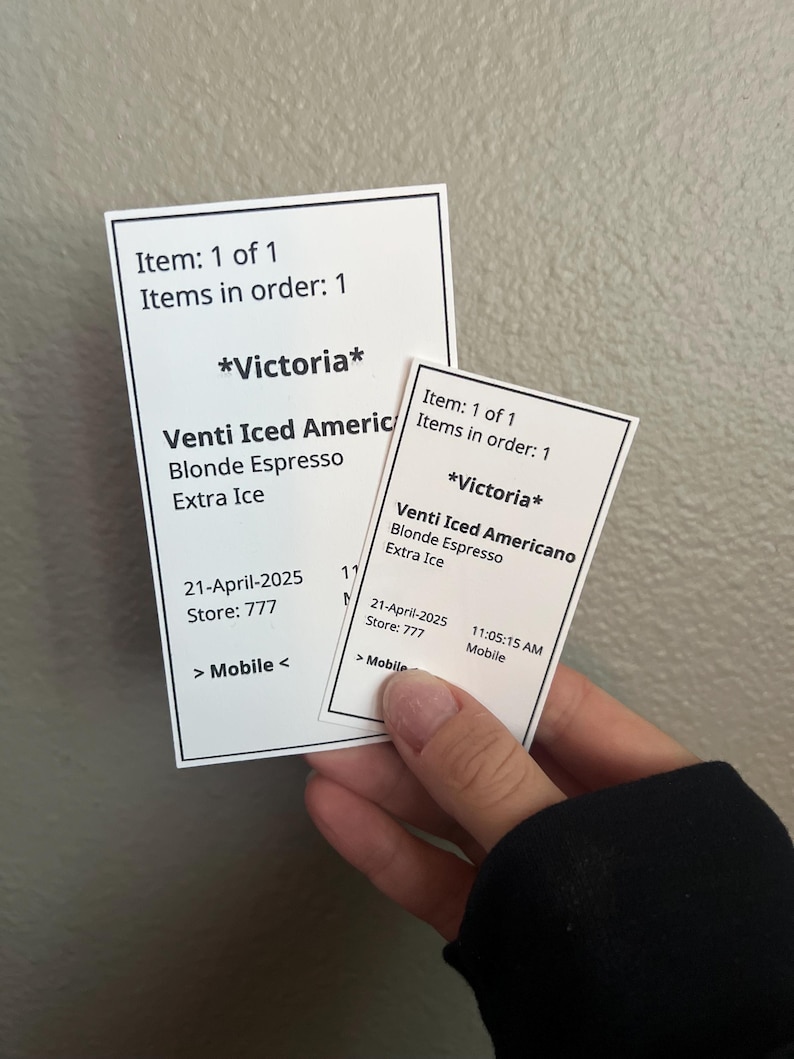 Drink Order Sticker Template for Goodnotes | Coffee Order Sticker Canva ...