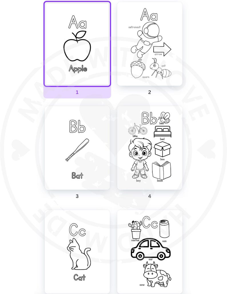 Fundations Based Alphabet Coloring Pages - Etsy