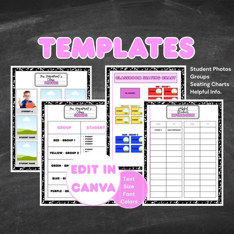 Editable Substitute Binder Canva Template | Composition Style ...