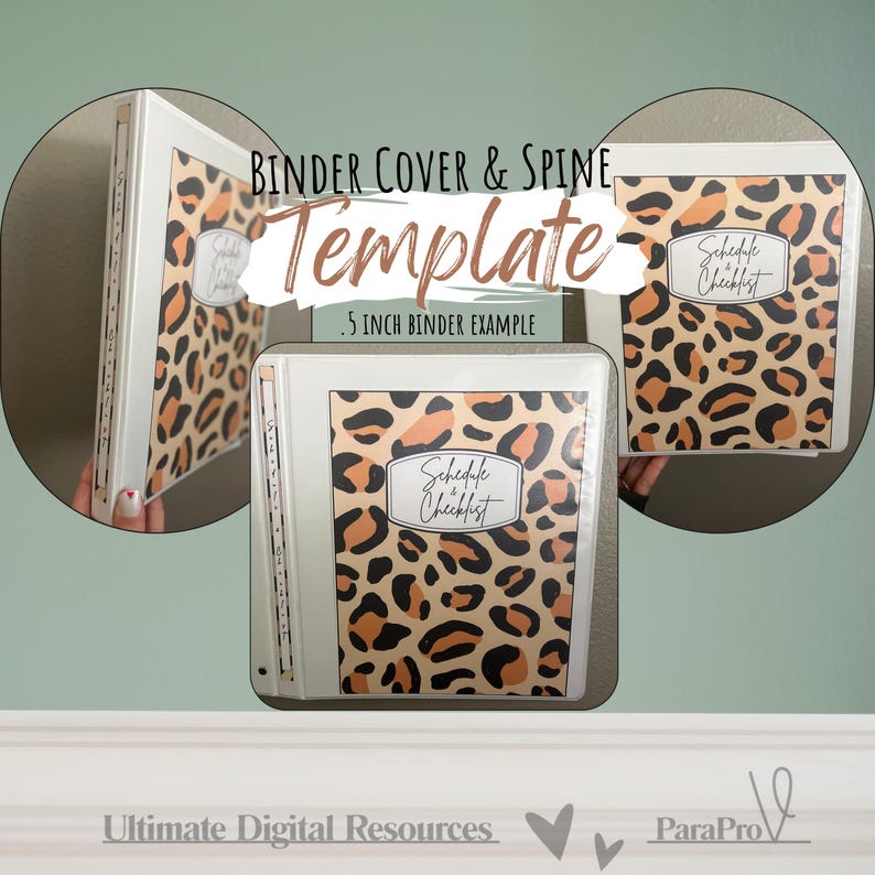 Editable Binder Cover & Spine Canva Template | Teacher Planner ...