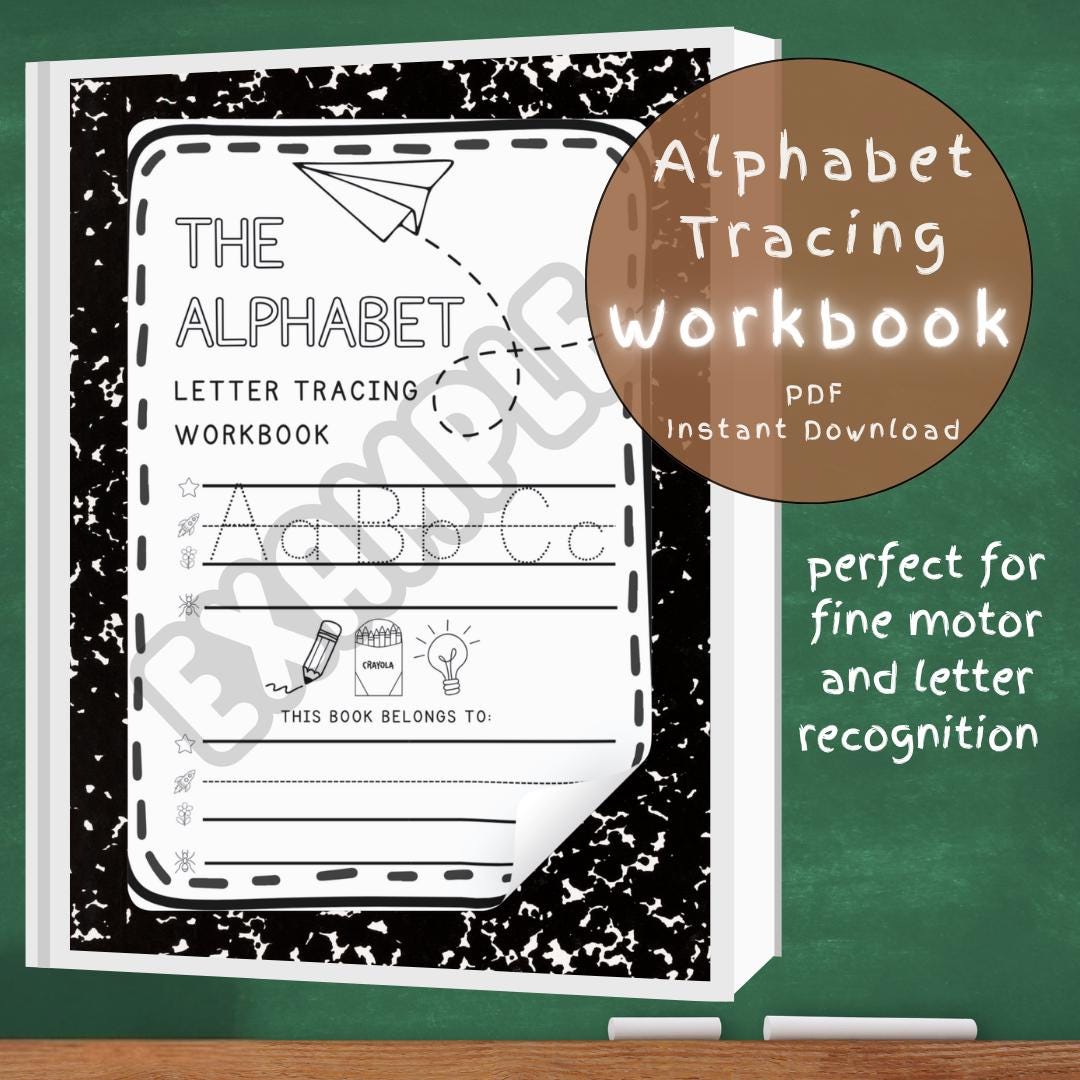 Alphabet Letter Tracing Workbook | Preschool & Kindergarten Learning ...