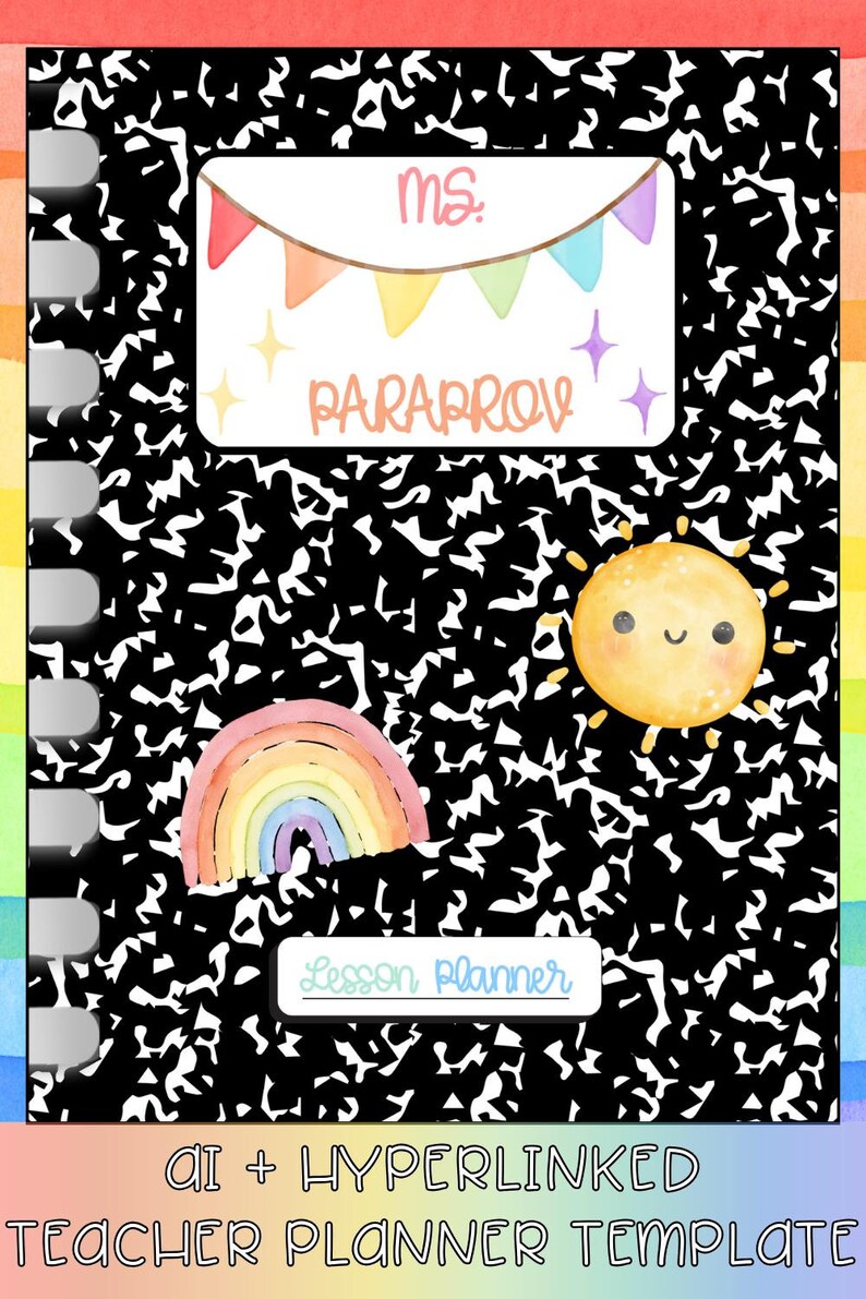 AI Teacher Planner Canva Template Customizable Lesson Plan Organizer ...