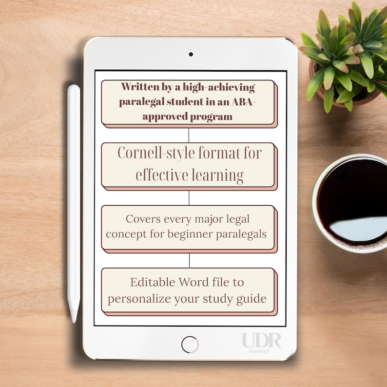 Legal Studies Notes for Paralegals | Printable Cornell-style Study ...