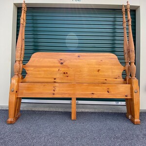 King Size Four 4 Poster British Colonial Rice Bed Frame French Country ...