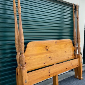 King Size Four 4 Poster British Colonial Rice Bed Frame French Country ...