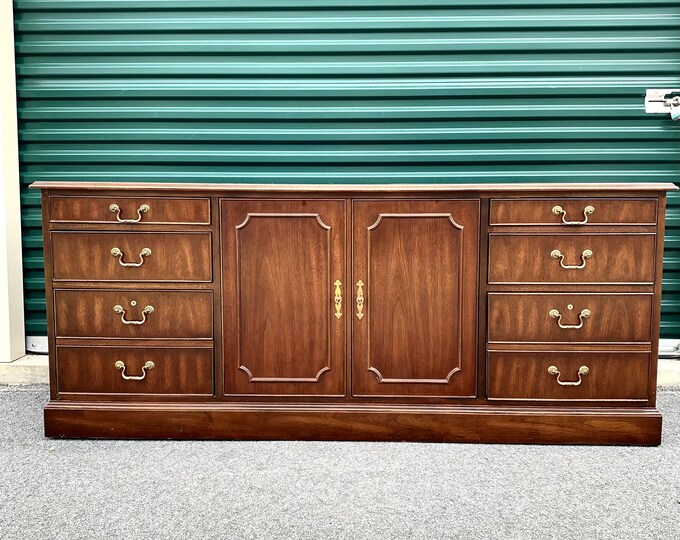 Office Credenza File Cabinet Buffet Bathroom Vanity Mahogany Cherry - Etsy