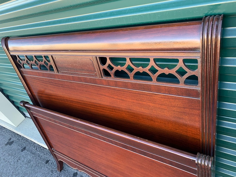 Vintage Twin Size Mahogany Bed Frame 40s 30s - Etsy