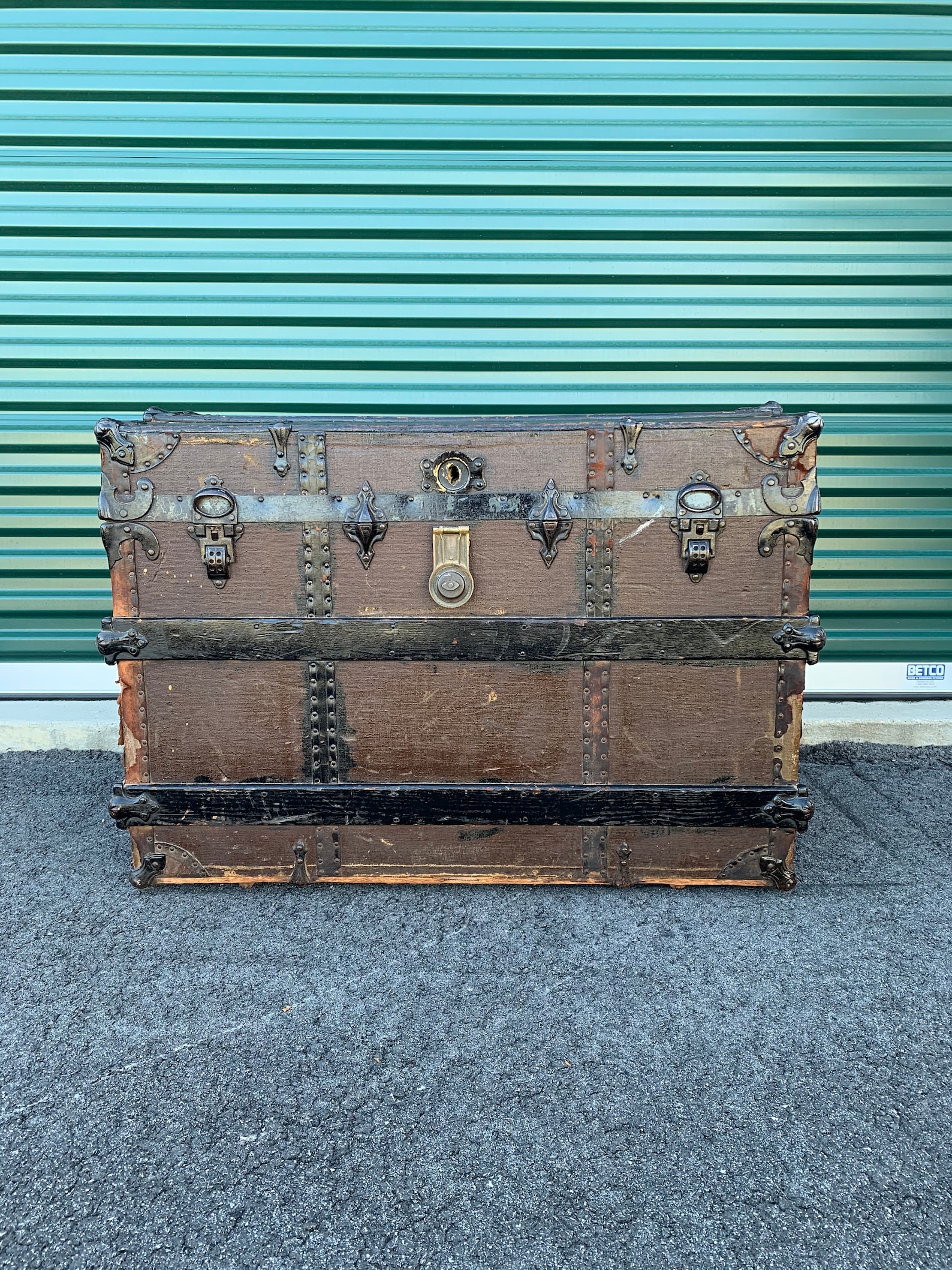Antique Steamer Trunk Chest Storage Box Coffee Table Circa 1800s - Etsy