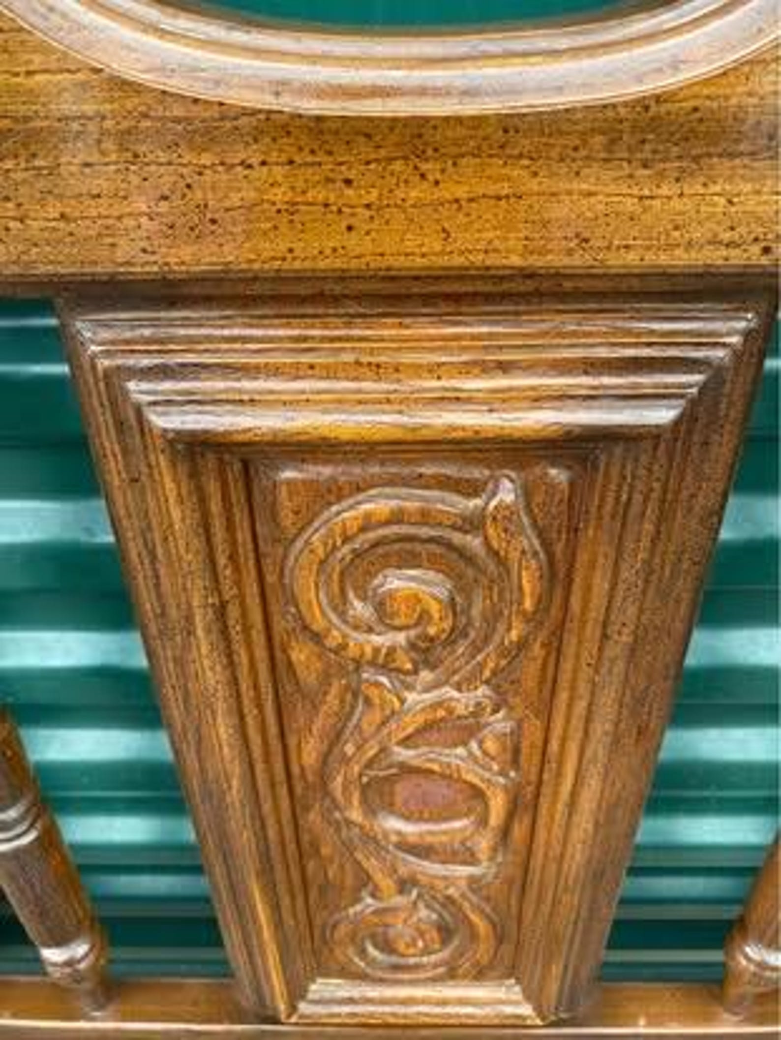 Vintage Dark Wood Ornate Mediterranean Queen Size Headboard - Etsy