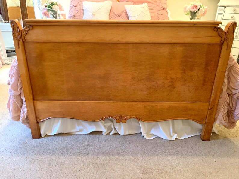 Antique Birds Eye Maple Queen Size Bed Frame - Etsy