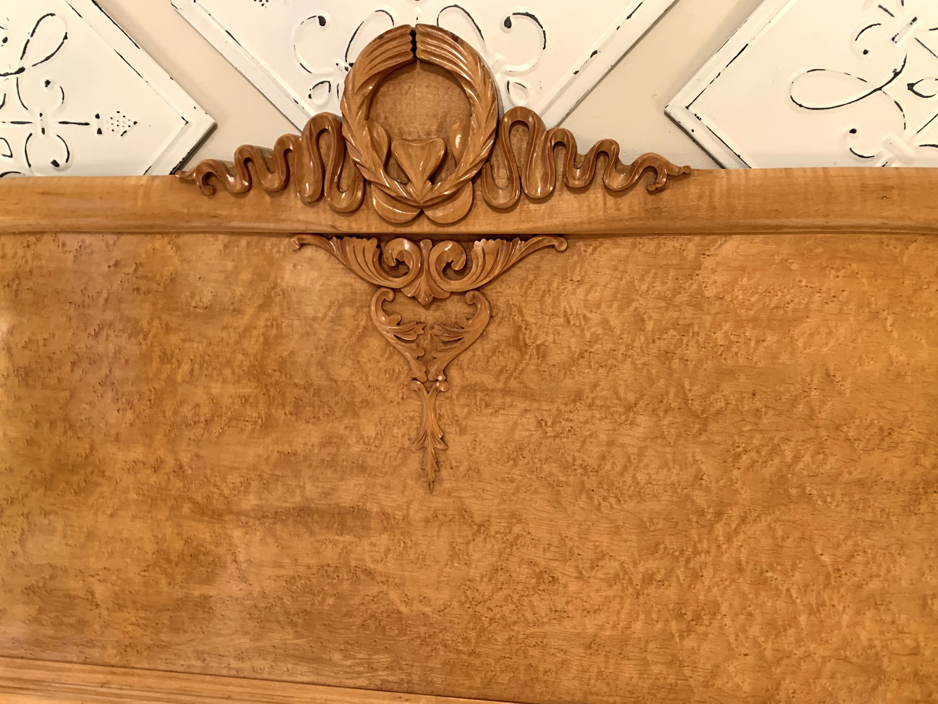 Antique Birds Eye Maple Queen Size Bed Frame - Etsy